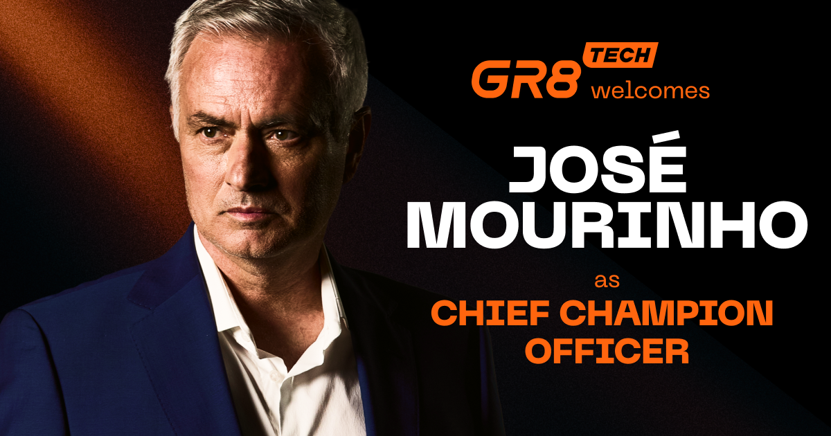 GR8 Tech Welcomes José Mourinho as Chief Champion Officer